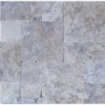 12x12 Silver Tumbled Travertine Tile